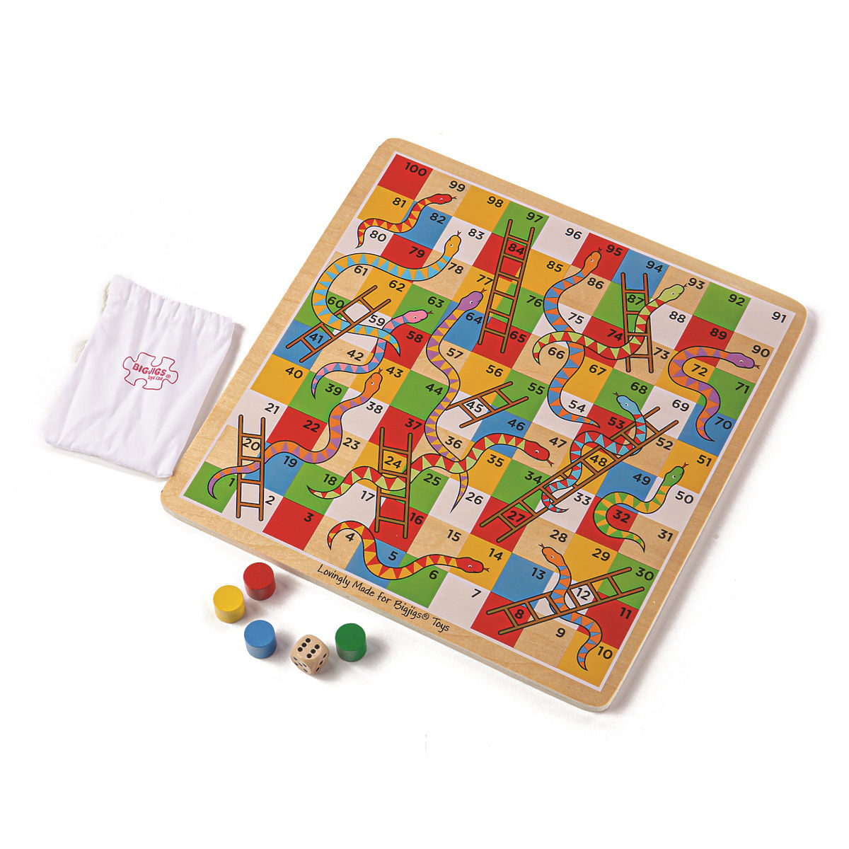 Bigjigs Toys Žebříky a hadi 2 - Společenské hry - babynabytek.cz