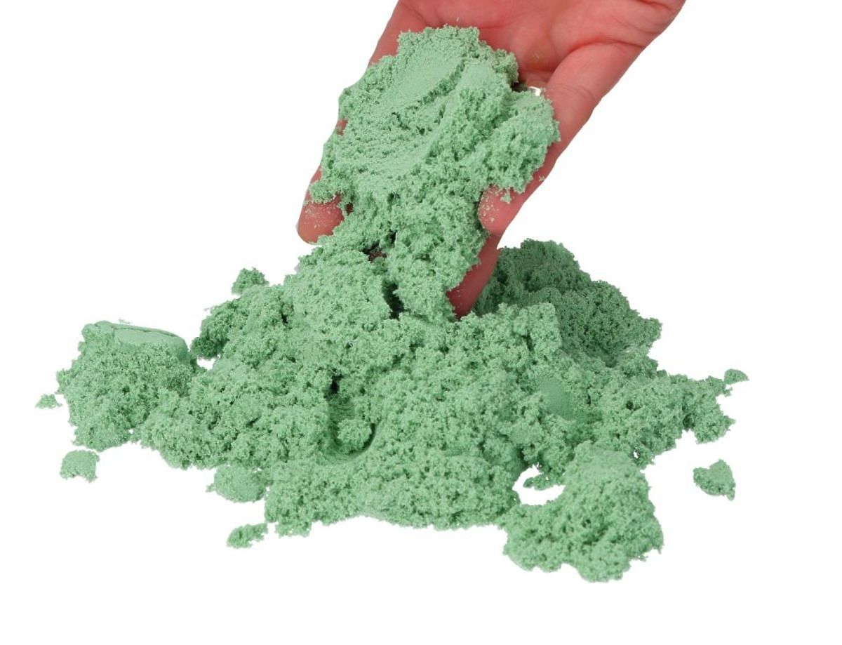 Kinetický písek Colour Sand 1kg - mátový - Interaktivní hračky ...