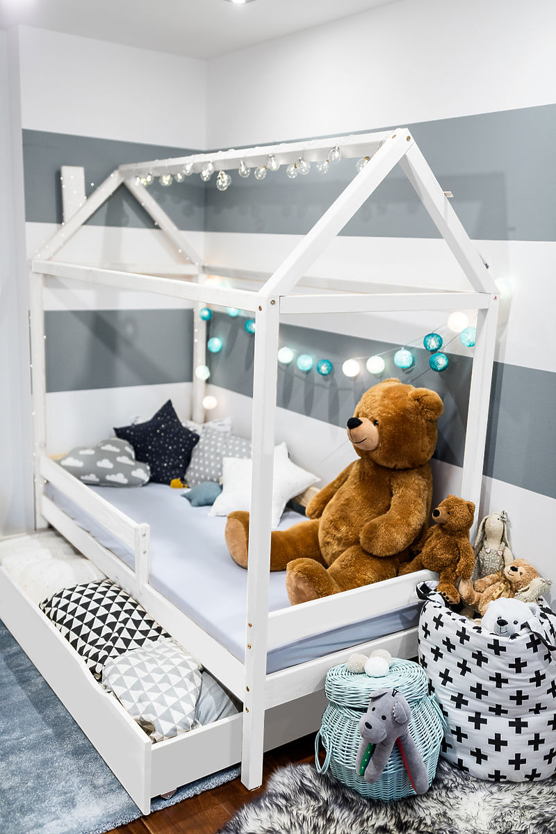 Dětská postel domeček Paul - bílá - Domečkové - babynabytek.cz