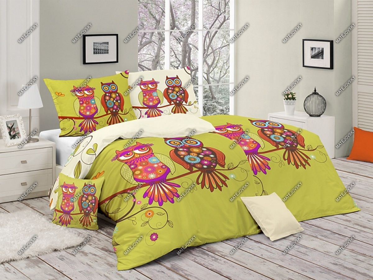 Dětské povlečení Matějovský - Sovičky - Bavlněné povlečení - babynabytek.cz
