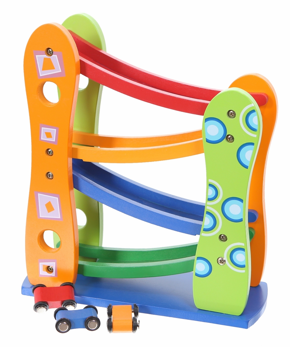 Dřevěná autodráha - Dřevěné hračky - babynabytek.cz