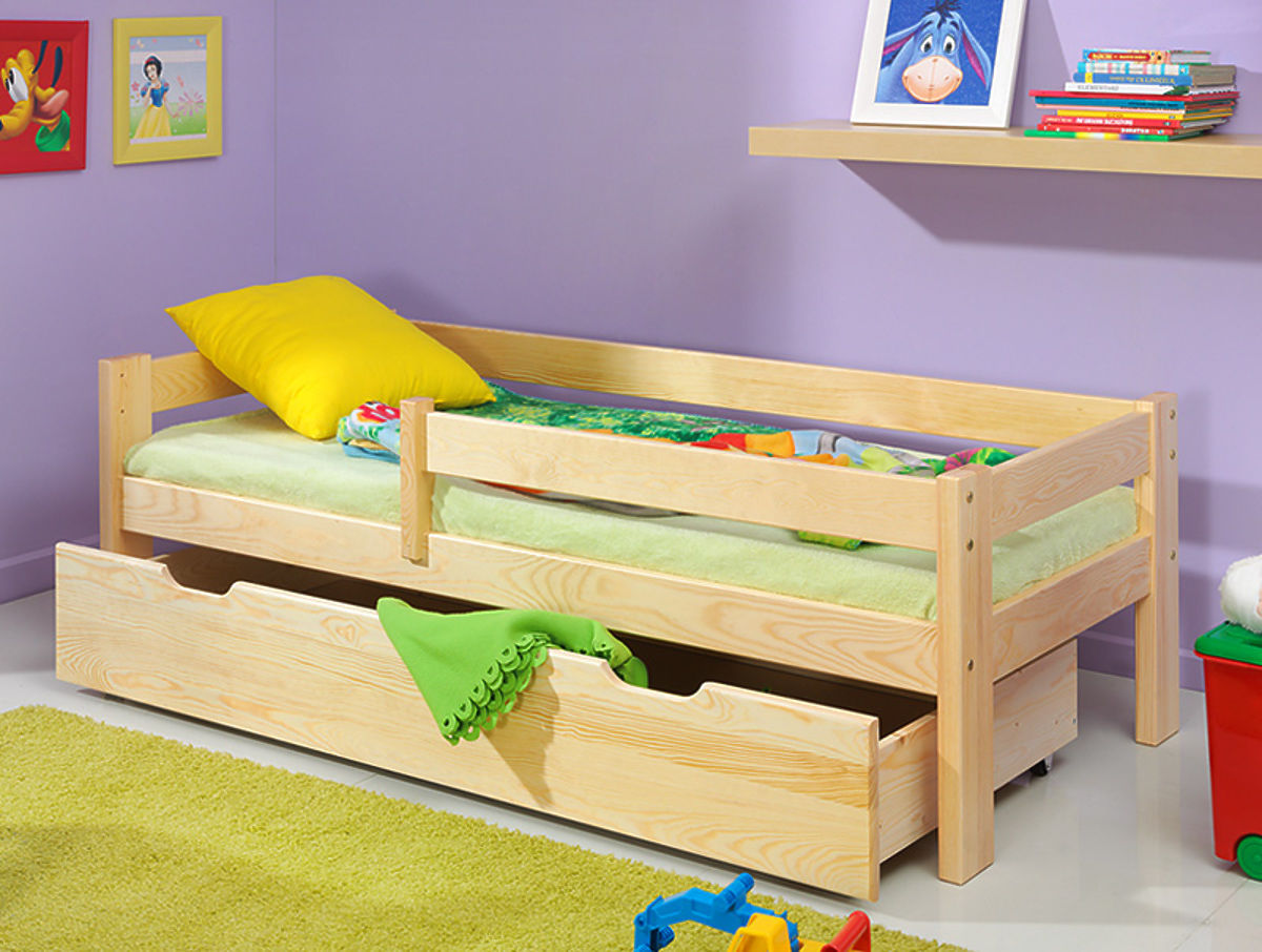 BAZAR Dětská postel Paul přírodní 200x90cm- bez úložného prostoru - Se ...