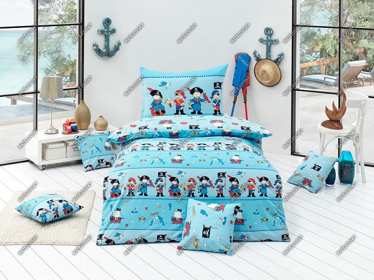Dětské povlečení Malí piráti - Bavlněné povlečení - babynabytek.cz