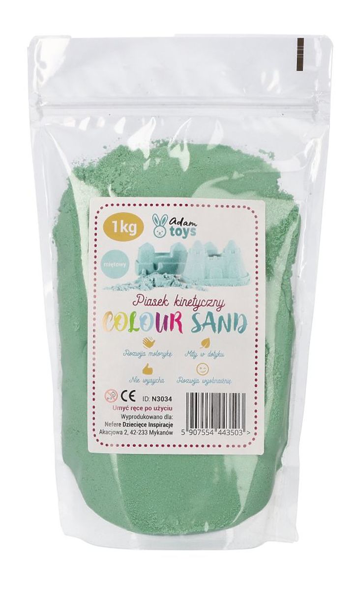 Magický písek Colour Sand 1kg - mátový - Interaktivní hračky ...