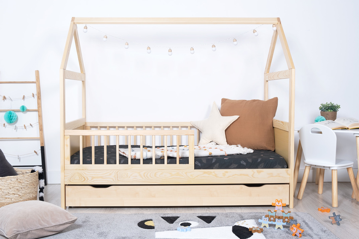 Domečková postel ELIS přírodní - Domečkové - babynabytek.cz